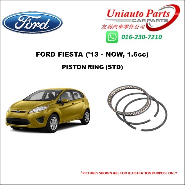 FORD FIESTA ('13 - NOW, 1.6cc) ENGINE PISTON RING (SET) | Shopee Malaysia