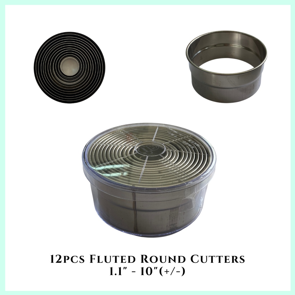 Stainless Steel Cutters/ Round Cutters/ Square Cutters (3pcs/4pcs12pcs ...