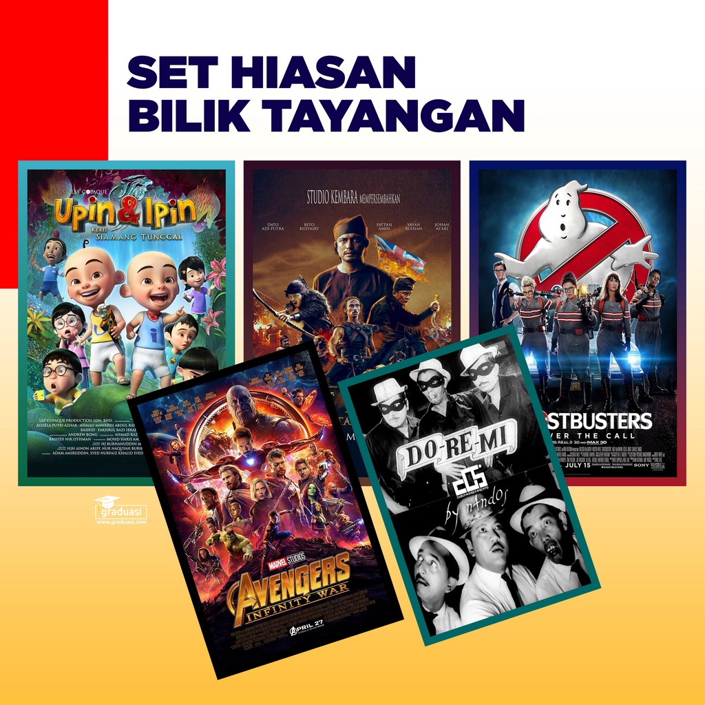 KECERIAAN BILIK TAYANGAN, Set Poster Filem Malaysia, Animasi,Pramlee 10 ...