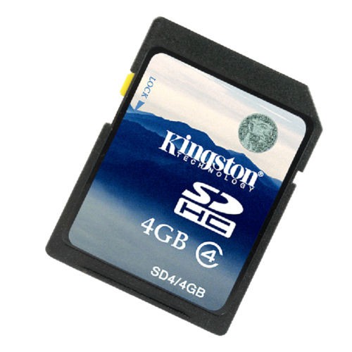 Kingston SD Card 4GB Class4 Secure Digital Memory Flash Card C4 SDC4/4G ...