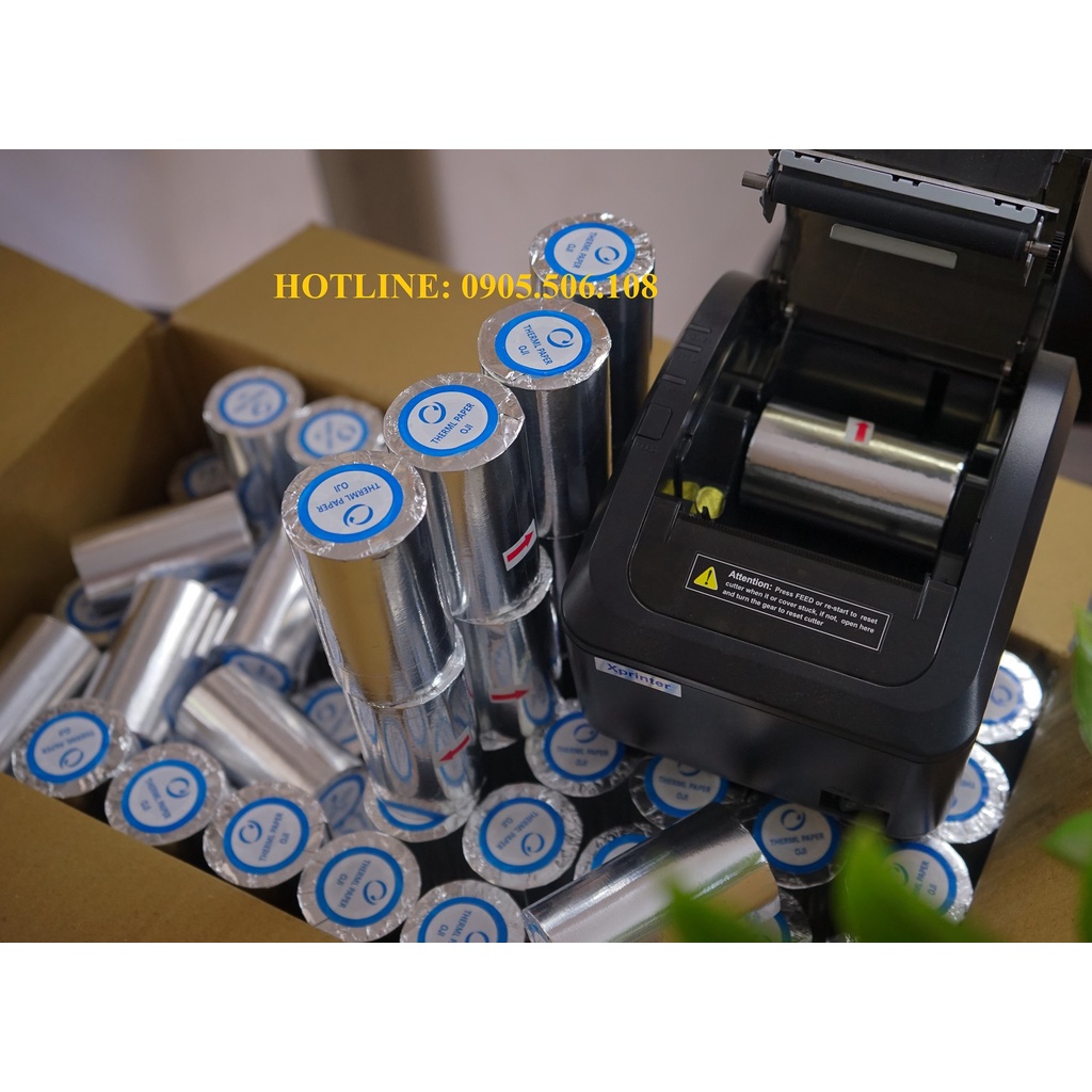 Box Of 100 Rolls Of Invoice Printing Paper, bill Size 80, Diameter 45 ...