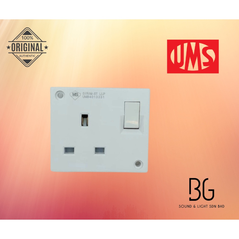 UMS L113 13A Mini Logic Switch Socket Outlet 250V | Shopee Malaysia