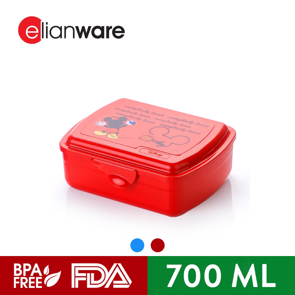 Elianware BPA Free Kids Lunch Box Container With Fork & Spoon (700ml ...