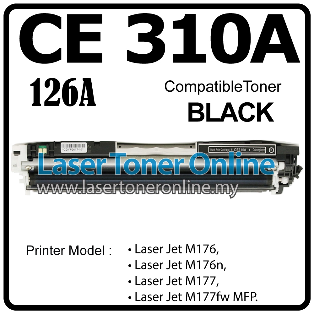 CE310A Compatible HP 126A Black HP126A laserjet Pro CP1025 CP1025nw ...