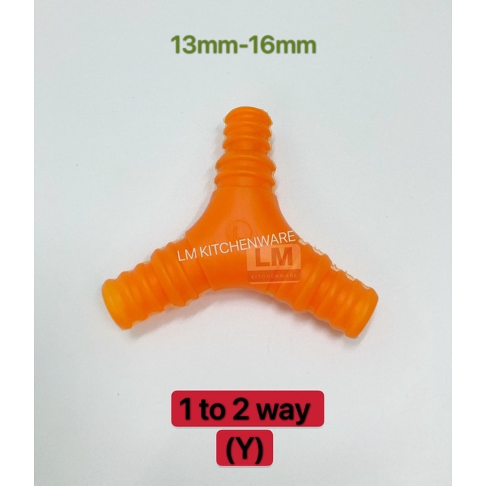 PENYAMBUNG AIR PAIP GETAH OREN / PVC PLASTIC HOSE CONNECTOR / JOINT ...