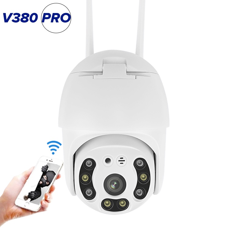 V380 Outdoor CCTV Waterproof Wifi IP Security Camera 1080P FHD PTZ Two ...