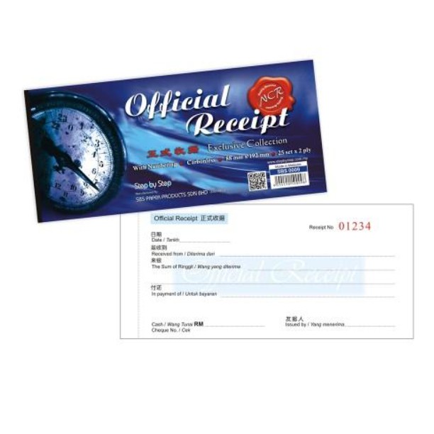 NCR Official Receipt/Resit Rasmi(READYSTOCK) | Shopee Malaysia