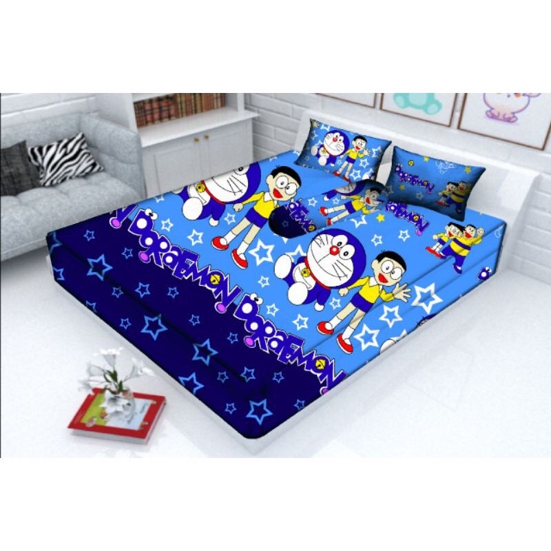 Ma Bed Sheet 100x200 Single Bed Doraemon Rubber Corners | Shopee Malaysia