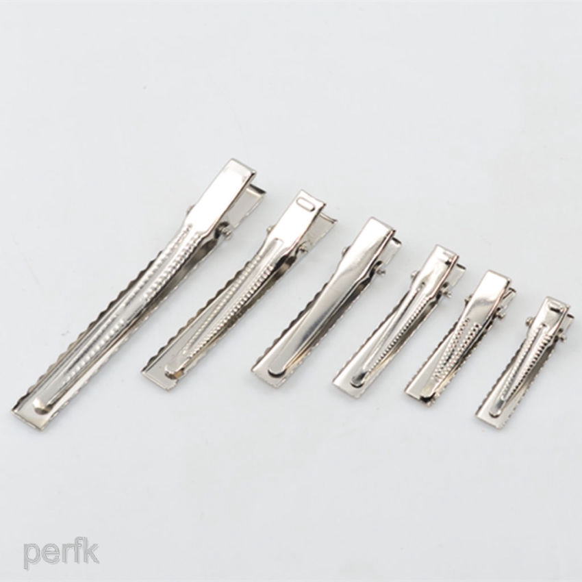 [PerfkMY] 50pcs Flat Hair Clips Prong Alligator Clips Bows Accessories ...