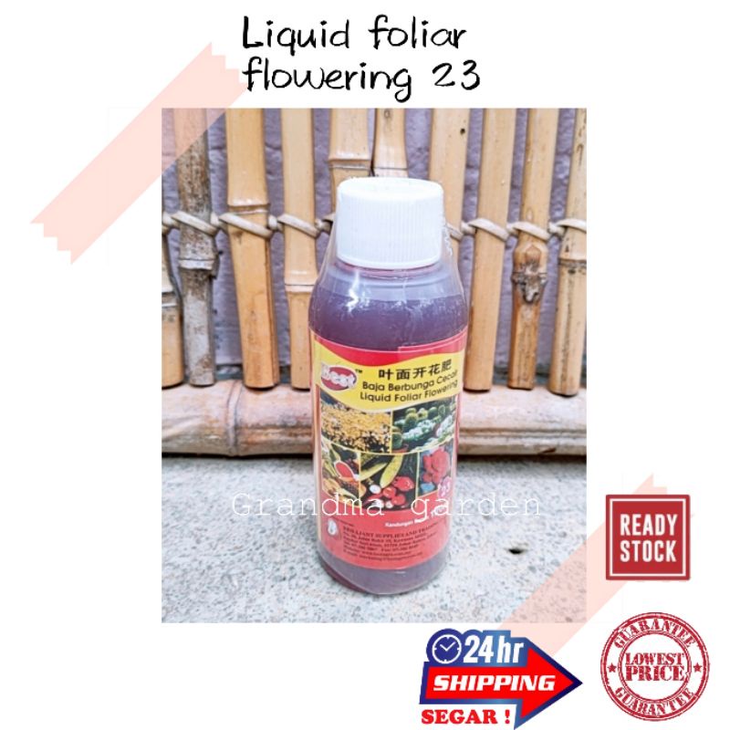 (GG fertilizer) liquid foliar flowering 23 (120ml) baja bunga kebun ...