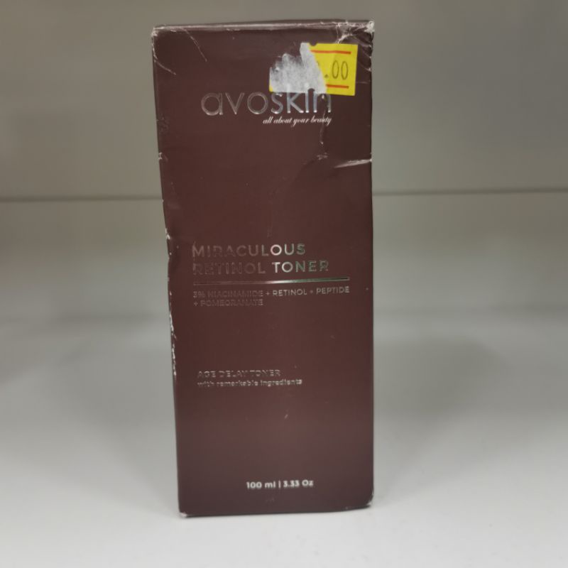 Avoskin Miraculous Retinol Toner 100ml (box dented) | Shopee Malaysia