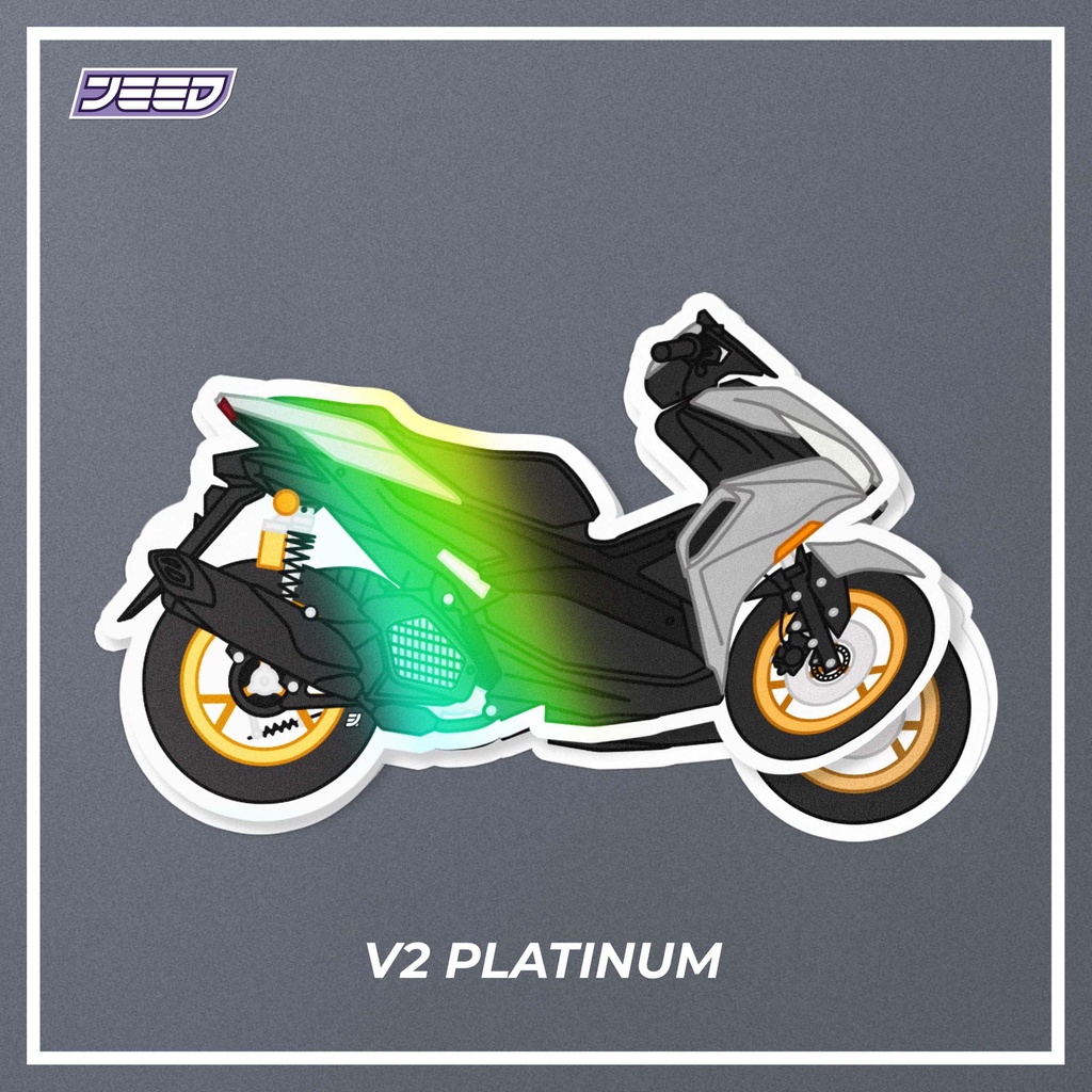 YAMAHA NVX Sticker Hologram Custom Color Waterproof Art Sticker PVC V1 ...