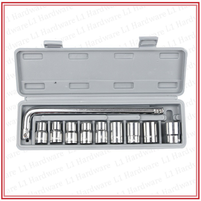 10PCS L Type Spanner Box Socket Bolt Set Drive Wrench Motorcycle Car ...