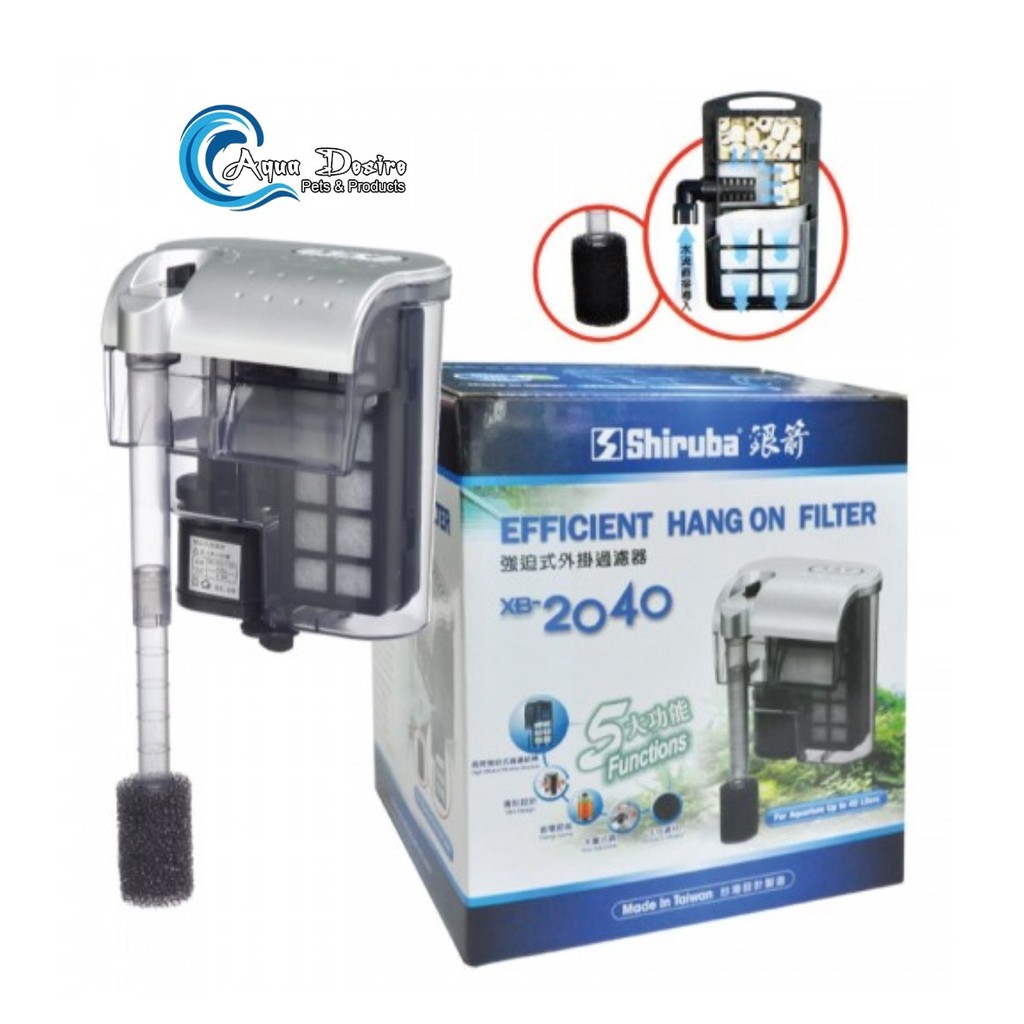 Shiruba Efficient Hang On Filter XB-2040 | Shopee Malaysia