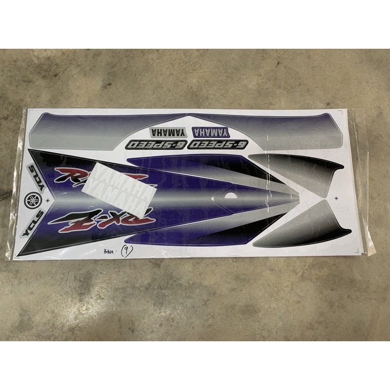 Stiker Sticker Body Stripe Cover Set (9) Yamaha RXZ135 RXZ 135 | Shopee ...