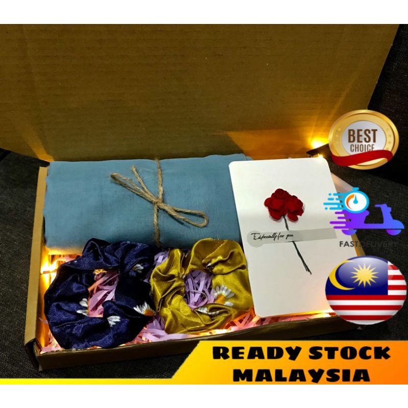 Suprise Gift Box Tudung For Her Hadiah Birthday Anniversary Valentine ...