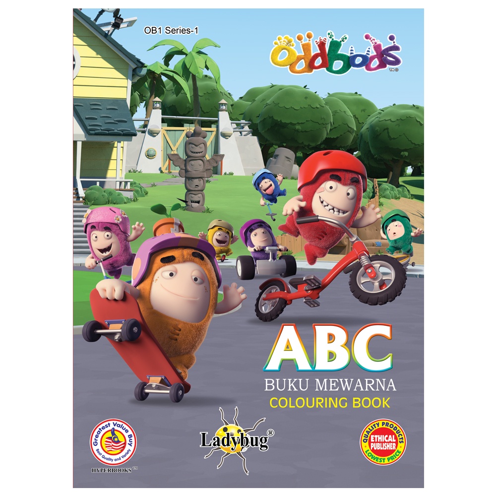 OB1 SERIES 1 Oddbods Abc Colouring Book 16 Pages B5 Size | Shopee Malaysia
