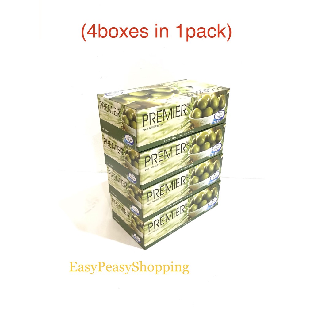 Tisu Premier / Tisu Kotak / Tissue Premier 4boxes in 1pack (READY STOCK ...