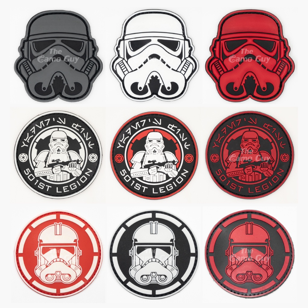 Star Wars Stormtrooper PVC Morale Patch Self-Adhesive Velcro Tape ...