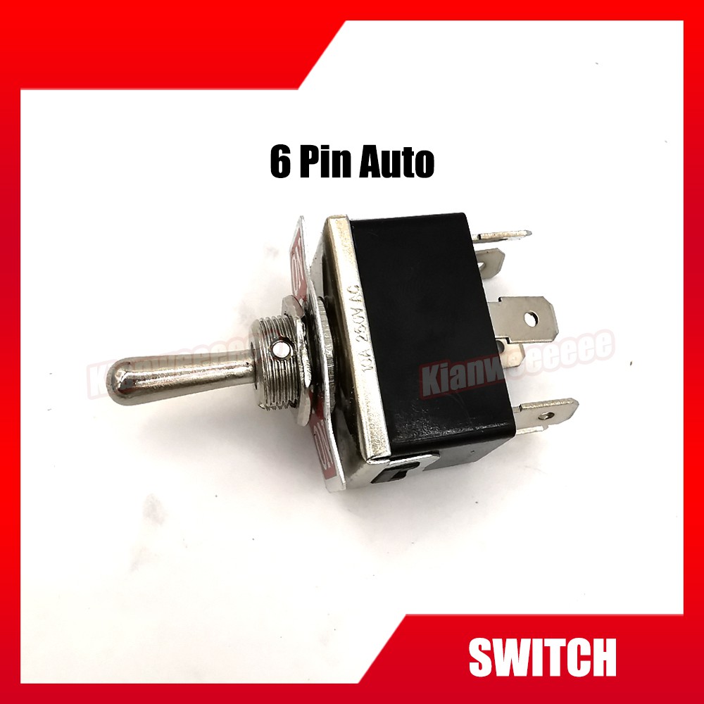 1PCS Momentary Auto Spring Return Toggle Switch (3 Pin / 6 Pin) / On ...