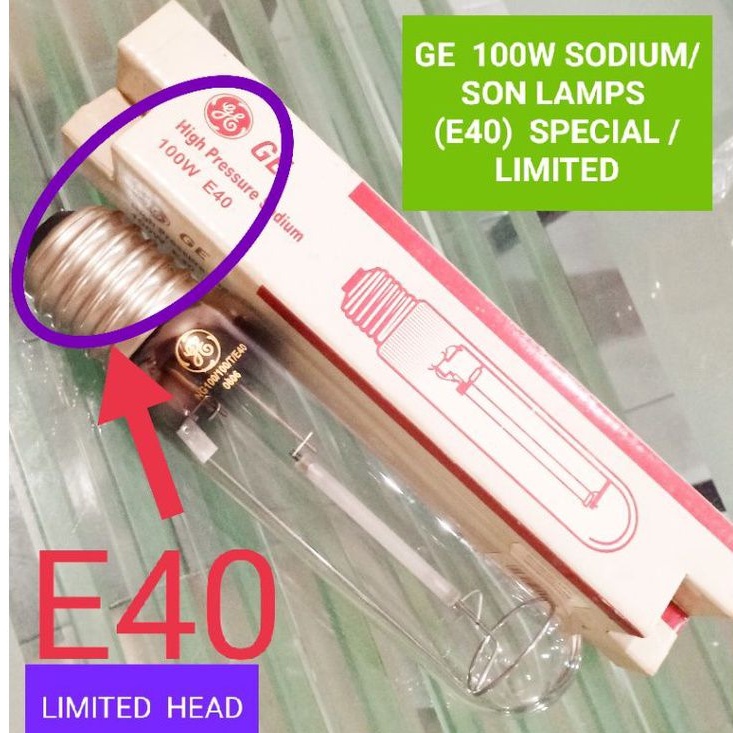 🔥READY STOCK🔥 LIMITED EDITION GE LIGHTING 100W HIGH PRESSURE SODIUM ...