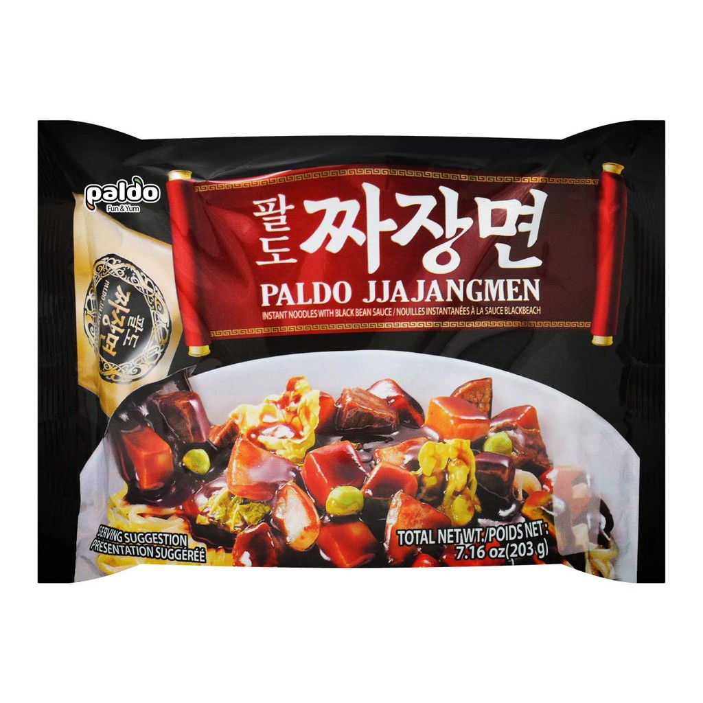 Paldo Noodle Ramen Variety Pack with Paldo Ramen Mix Pack, Jjajangmen ...