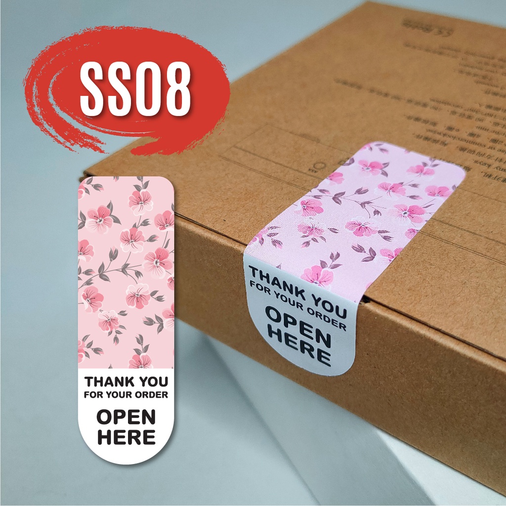 Thank You Box Seal Sticker / Packaging Seal Sticker | Shopee Malaysia