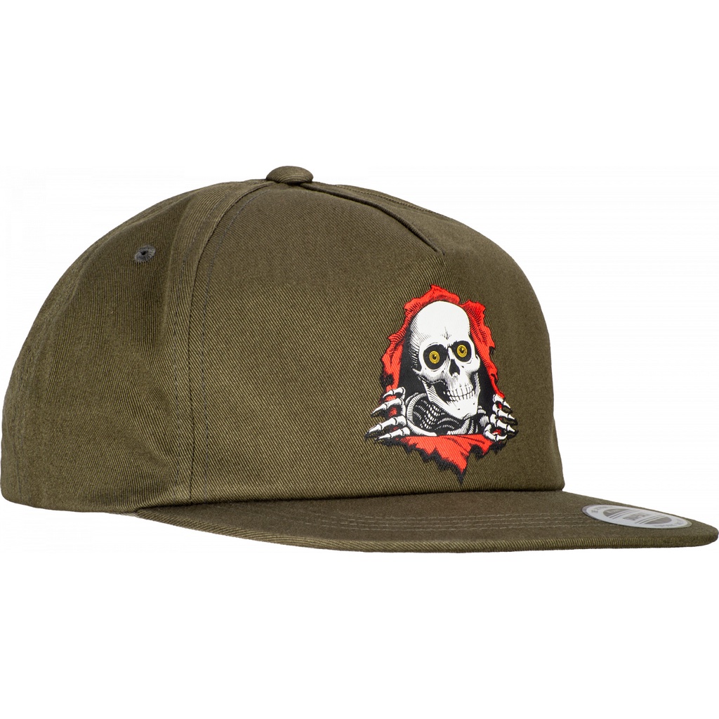 Powell Peralta Ripper "2" Snap Back Cap ( Military Green ) | Shopee ...