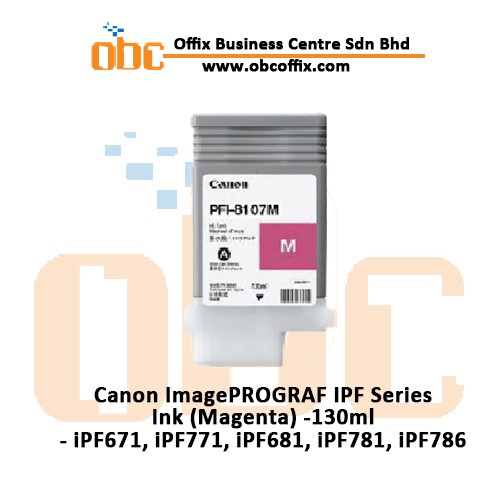PFI-8107 Canon Ink Cartridges(130ml) | imagePROGRAF IPF Series - iPF671 ...