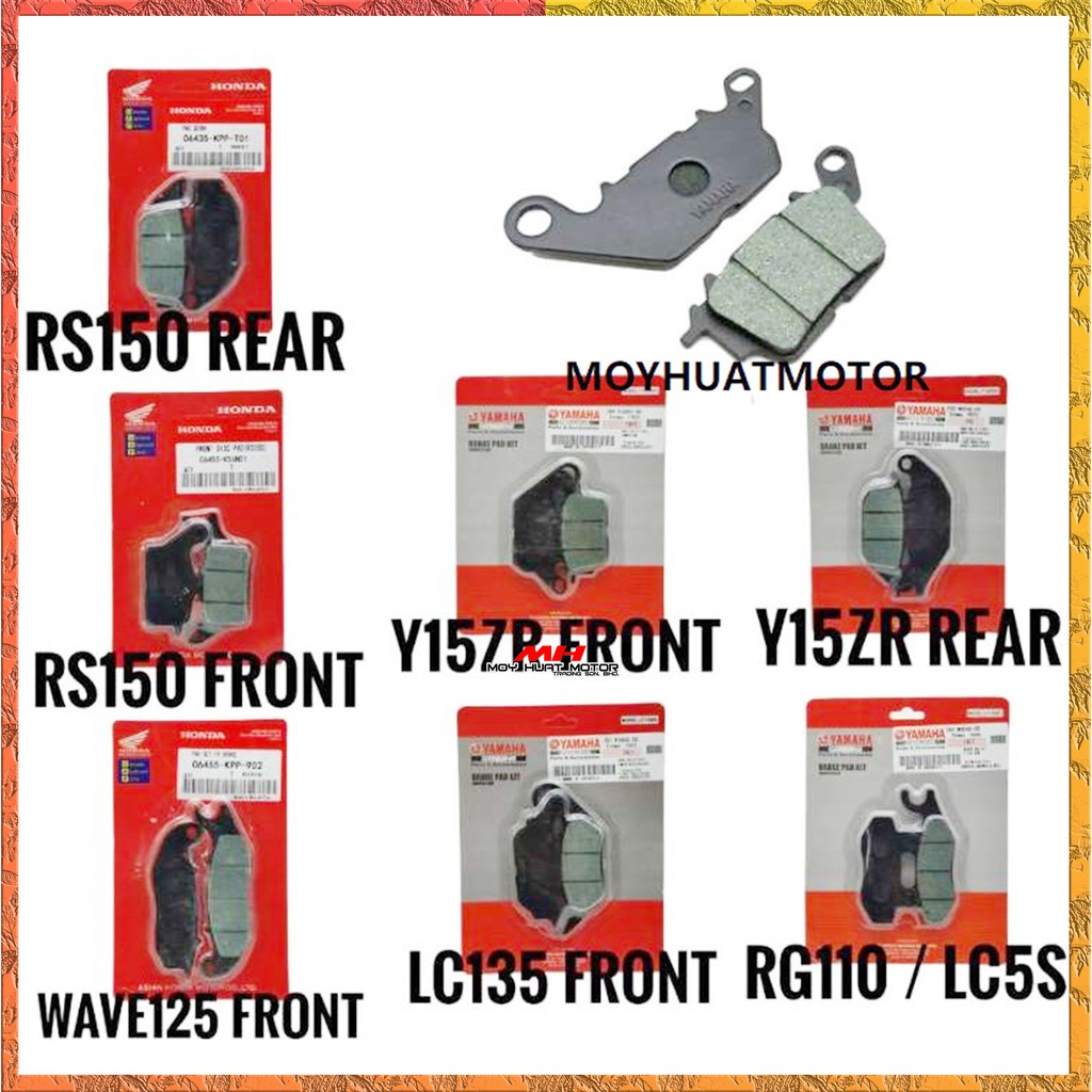 OFFER!!! BRAKE PAD Y15ZR RS150 LC135 4S 5S WAVE125 RG110 BRAKE PAD REAR ...