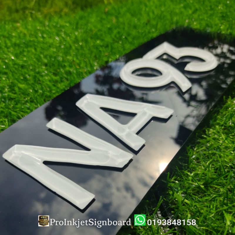 🔥Nombor Plate Kereta Jenis 3D Crystal (1)🔥 | Shopee Malaysia