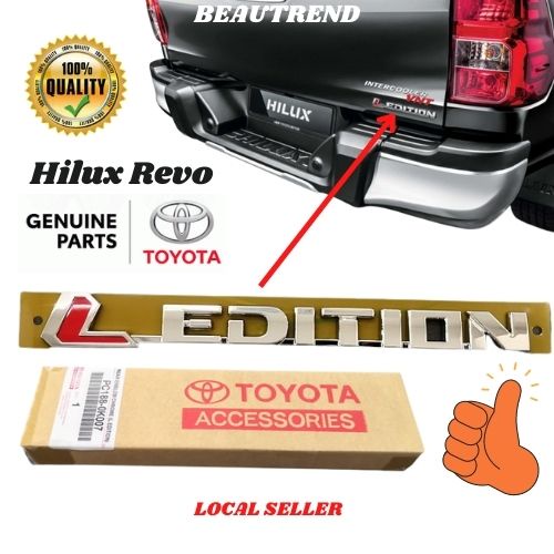 Toyota Hilux Revo L Edition original Emblem Badge Logo Model Gun125 ...