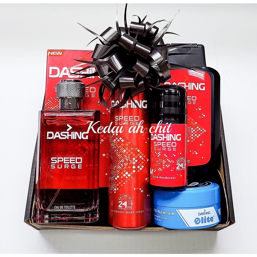 DASHING Men Care Perfume Gift Set - We Wrapped For U + Ribbon Given ...