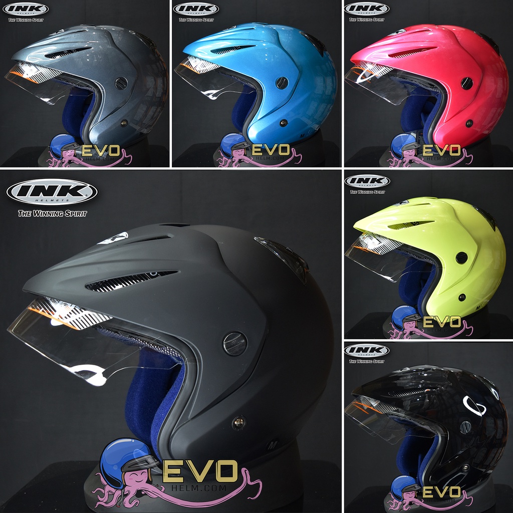 Helmet INK CX 22 SOLID ORIGINAL Color Complete - HALF FACE INK CLASSIC ...