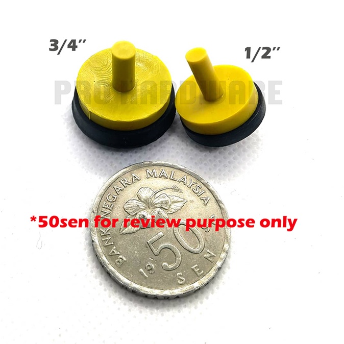 Wiraplas Tap Stopper 1/2'' & 3/4'' Brass Tap Stopcock Stopper Tembaga ...
