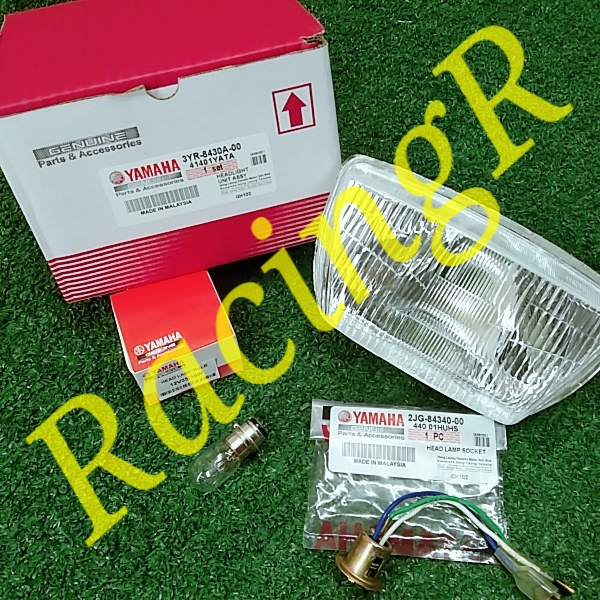 * YAMAHA Y110SS Y110 SS SRE HEAD LAMP SET LAMPU DEPAN FULL SET 3 PCS ...