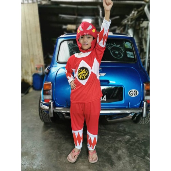🔥Ready Stock🔥M-XL Unisex Super Hero Power Rangers Cosplay Costume ...