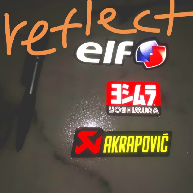 Full REFLECT STICKER LOGO SET | Shopee Malaysia