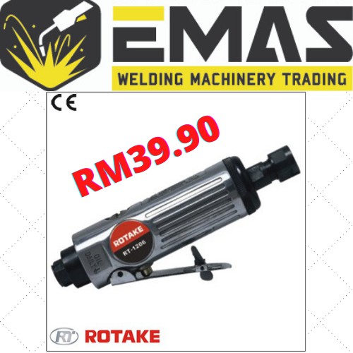 AIR DIE GRINDER 1/4" ROTAKE RT-1206 HEAVY DUTY **WITH CE SAFETY CERT ...
