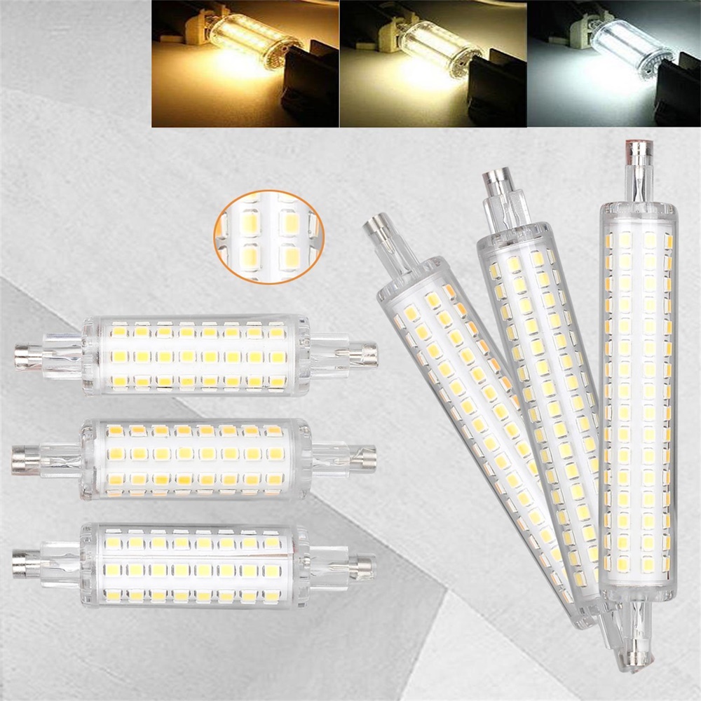 R7S Led Lamp J78 J118 AC 220V 2835SMD 64 128 leds 78mm 118mm Spotlight ...