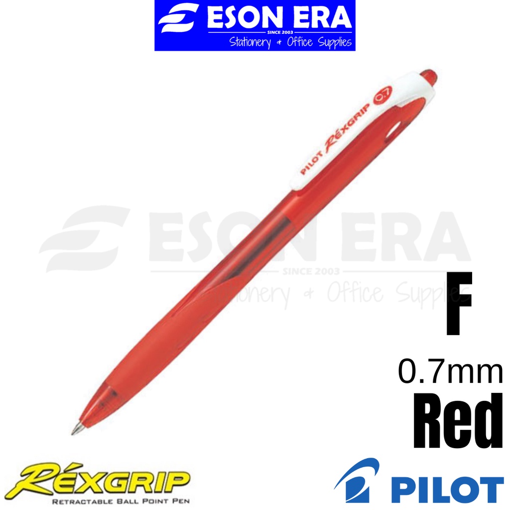 Pilot RexGrip Retractable Ballpoint Pen Refillable 0.5mm / 0.7mm / 1 ...
