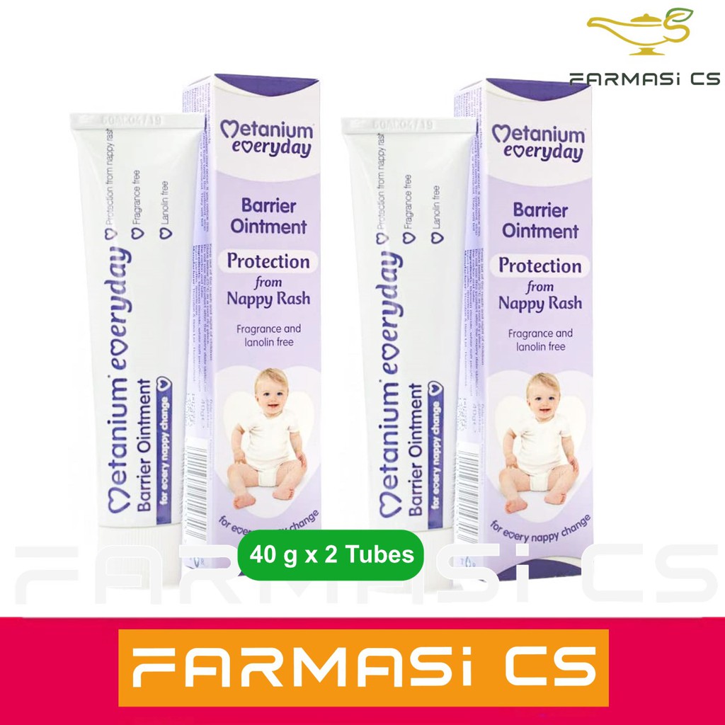 Metanium Everyday Barrier Ointment Protection 40g x 2 Tubes (TWIN) EXP ...