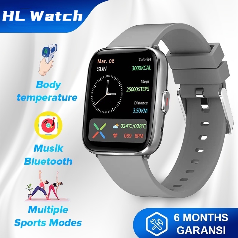 HL Original G12 Smart Watch Waterproof Custom Wallpaper Body Temperature Heart Rate Sleep ...