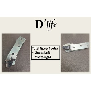 4sets/pack D'Life Bed Hinges/Bed Frame Hinges Joint Hinge Fitting Hook ...