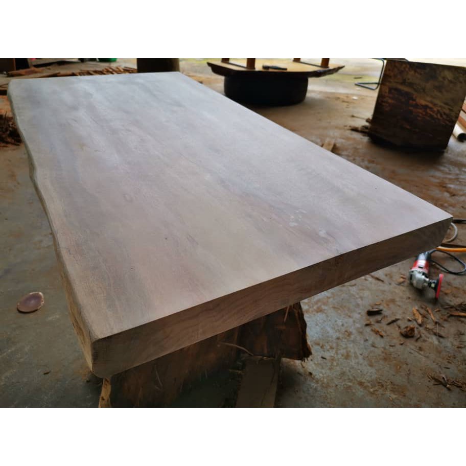 120cm DIY Natural Solid Hard Wood Plank (Surian Batu, Smooth Sanding ...