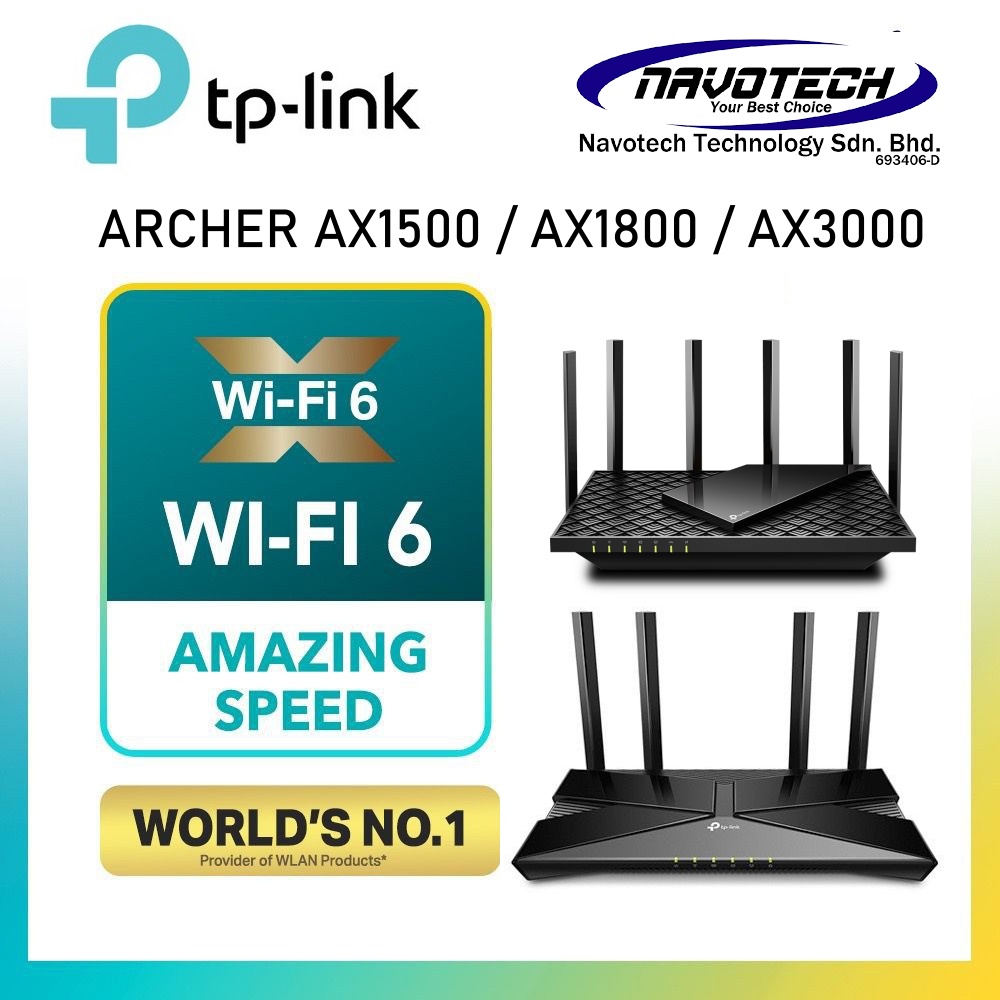 TP-Link AX20 AX10 AX23 AX50 AX55 AX73 WiFi 6 AX1500 AX1800 AX3000 ...