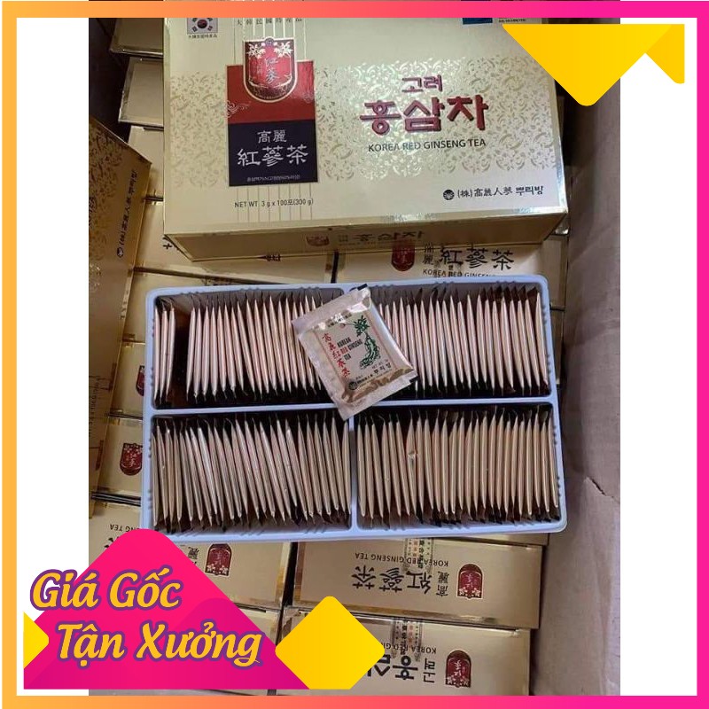 [Box of 100 packs] Red ginseng tea - Korean Ganoderma (New product ...