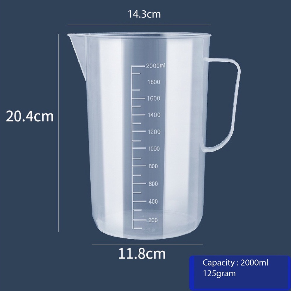 (READY STOCK)Measuring Jug Cup Plastic Transparent Kitchen Baking 100ml 250ml 500ml 1000ml ...