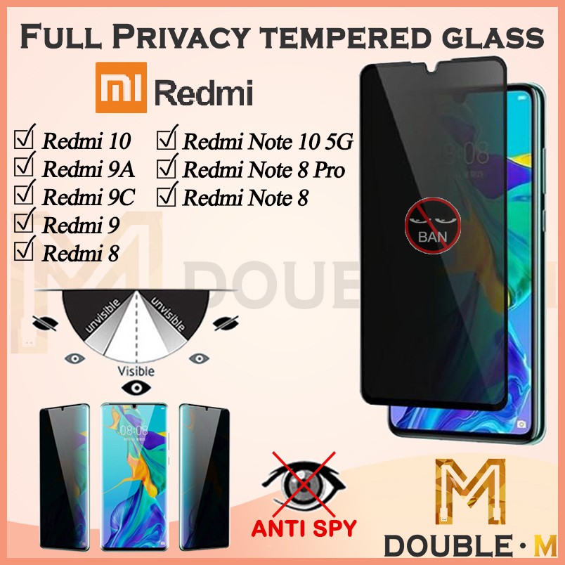 Redmi A4/14C/A3/13C/12/A2 Plus Note 14/13/12/12S/11 Pro/10/9C Anti Spy ...