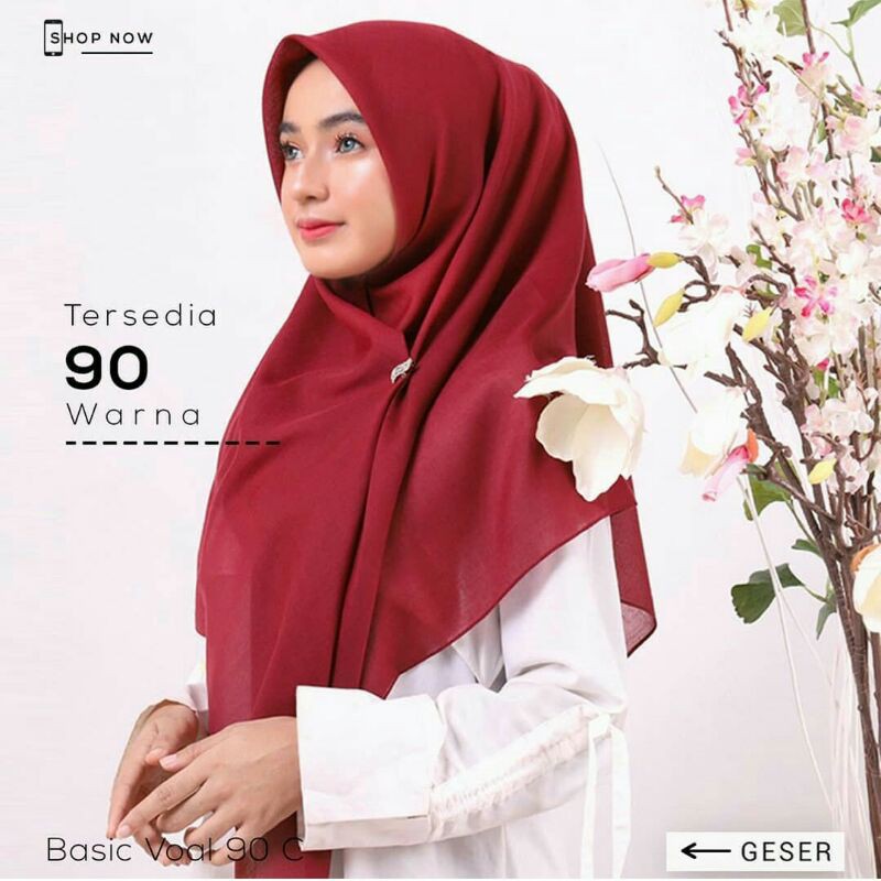 Basic VOAL RECTANGULAR HIJAB/ UMAMA HIJAB/HAPPY UMAMA | Shopee Malaysia